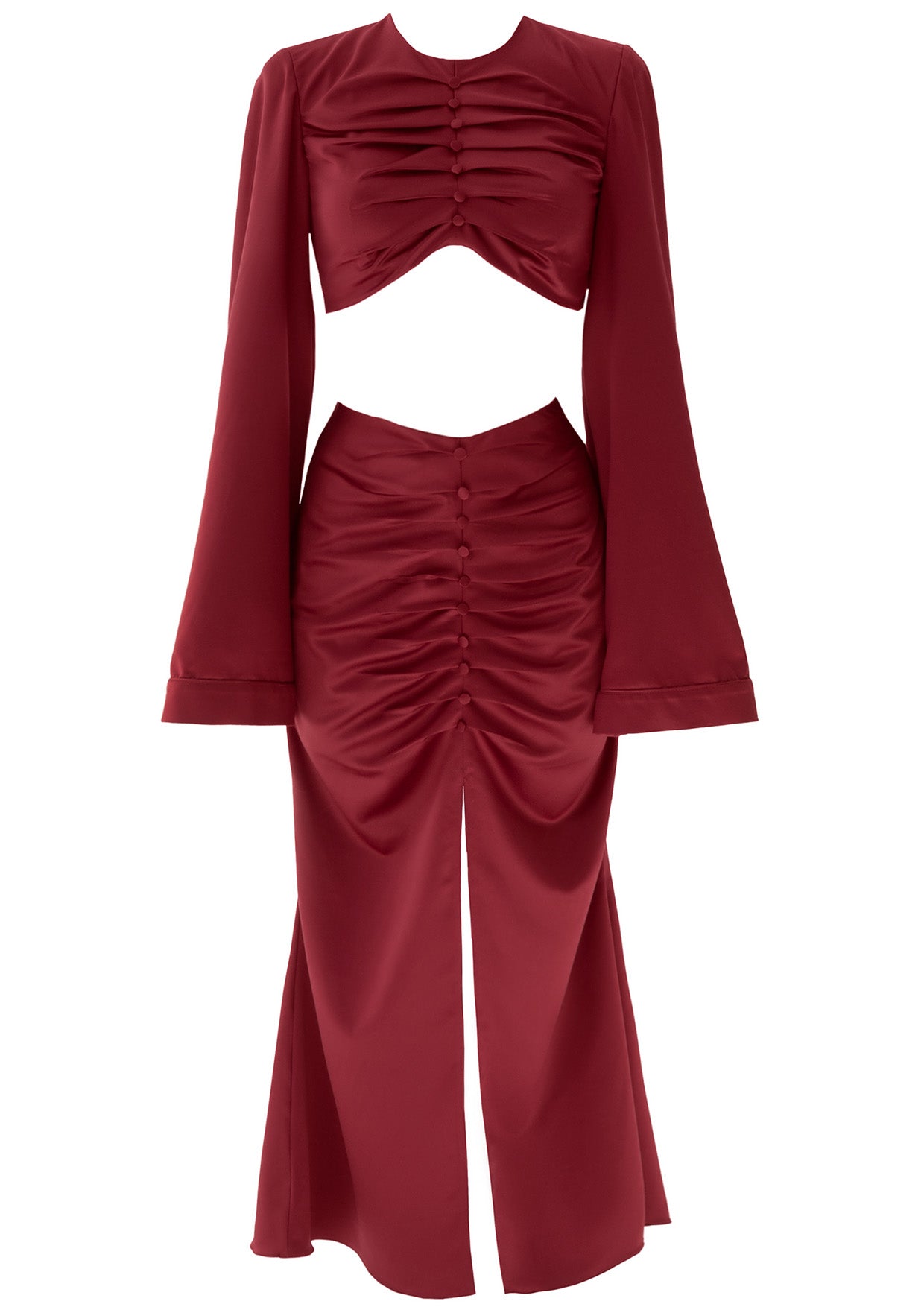 La Musa - Heart Cut-Out Satin Love Set – MADAMVOYAGE