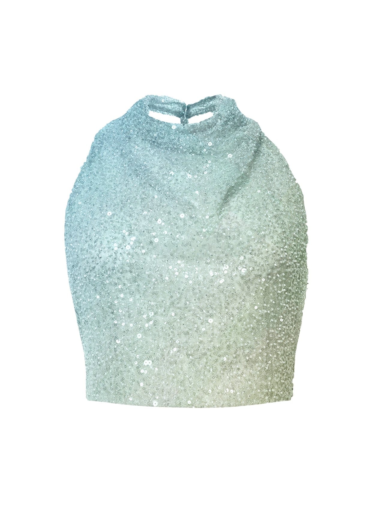 Aquarel Studio - Helia Sequin Backless High-Neck Top – MADAMVOYAGE