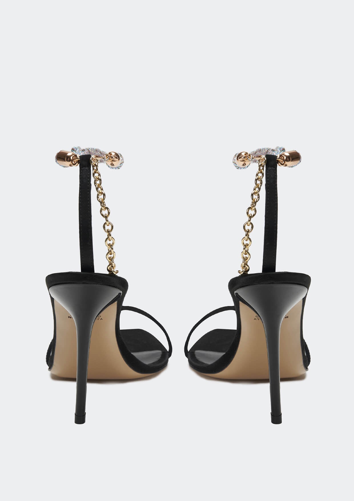 Hibourama - Sandra Crystal-Studded Strap Heeled Sandals – MADAMVOYAGE