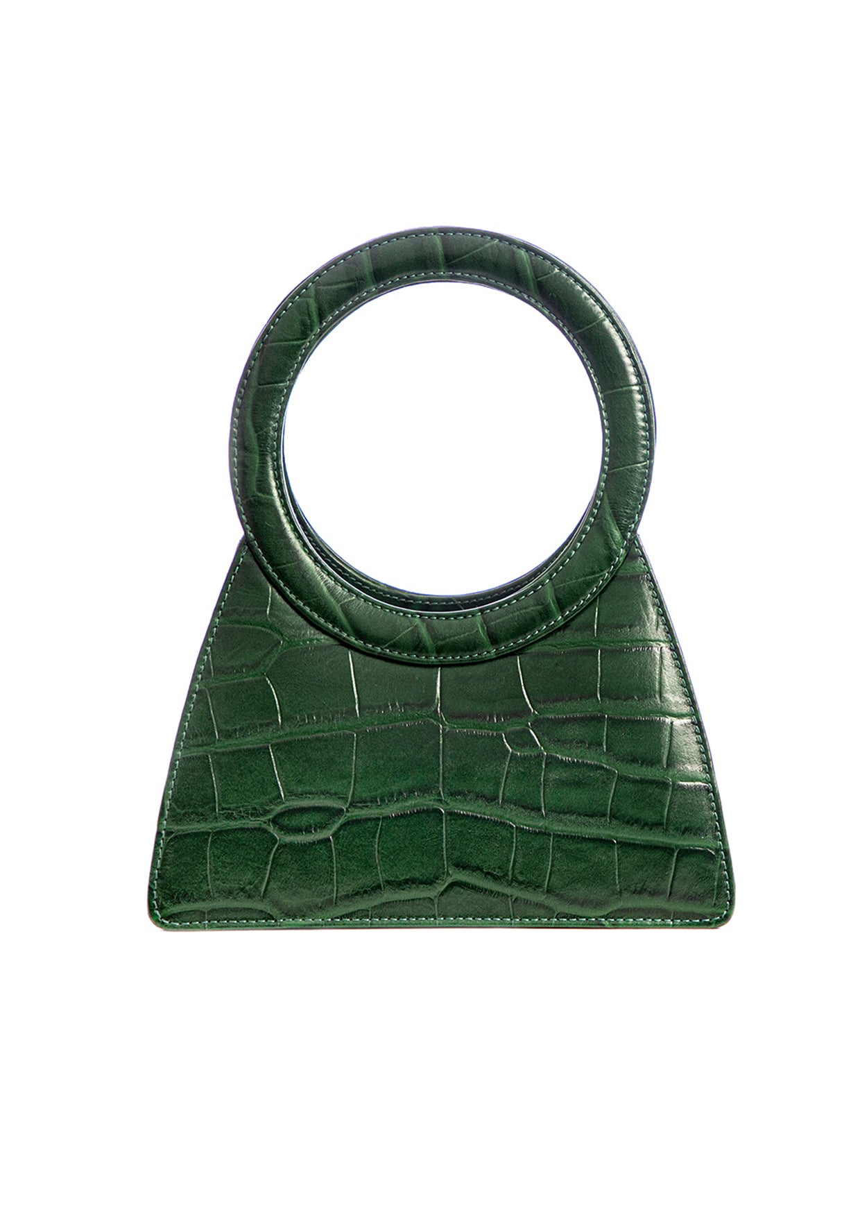 Aliel - Aseela Crocodile-Print Top-Handle Leather Bag – MADAMVOYAGE