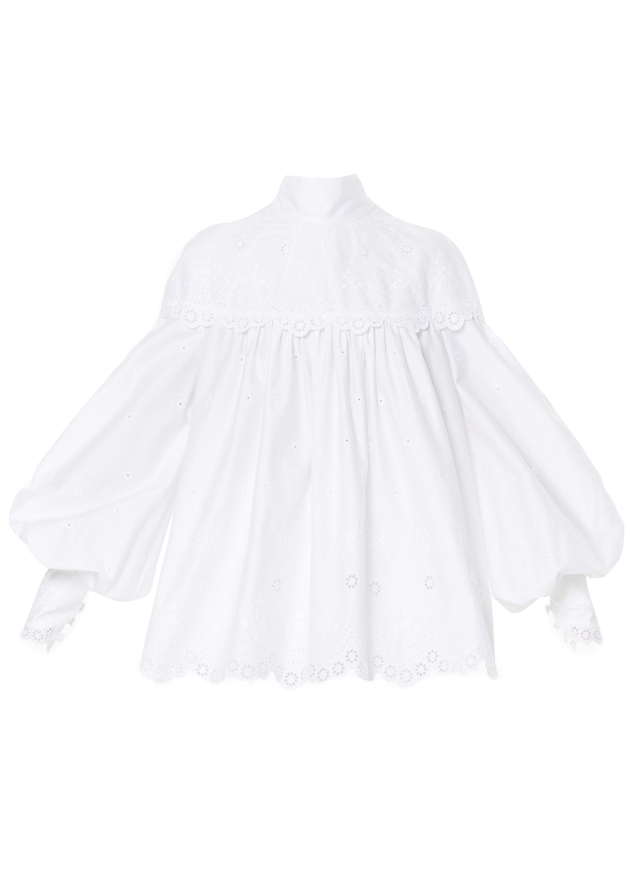 YVON - Azalee Embroidered Cotton Blouse – MADAMVOYAGE
